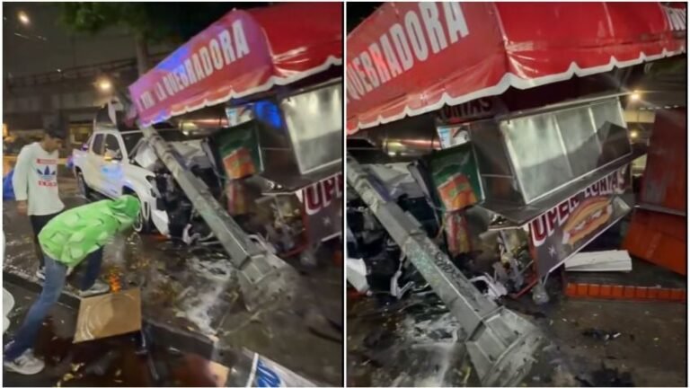 Una camioneta se estrella en Iztapalapa contra un poste de luz y dos ...